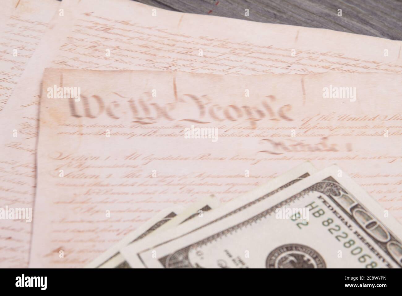 Close-up old papers and dollars Stock Photo - Alamy