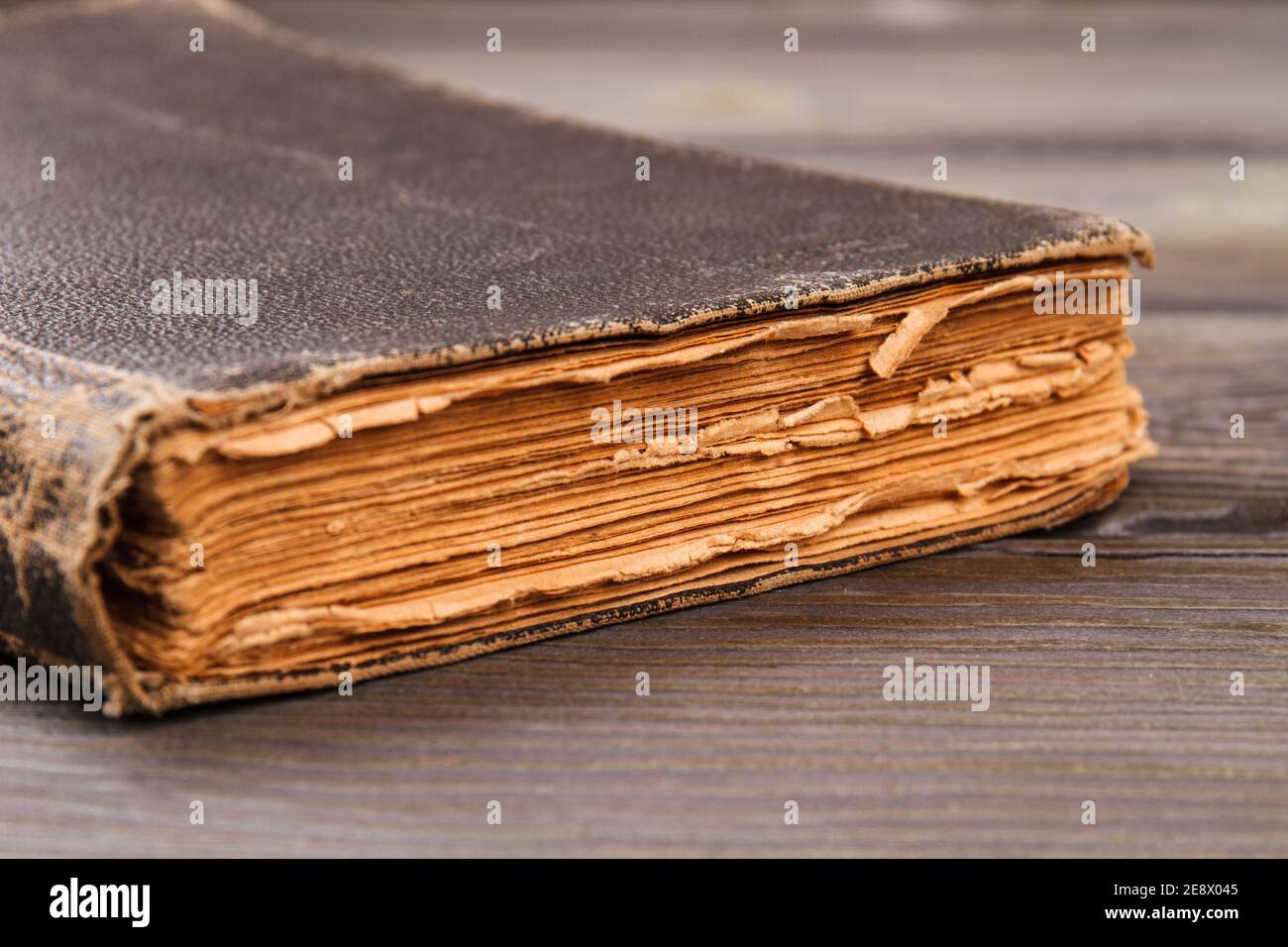 Very old book close-up Stock Photo - Alamy
