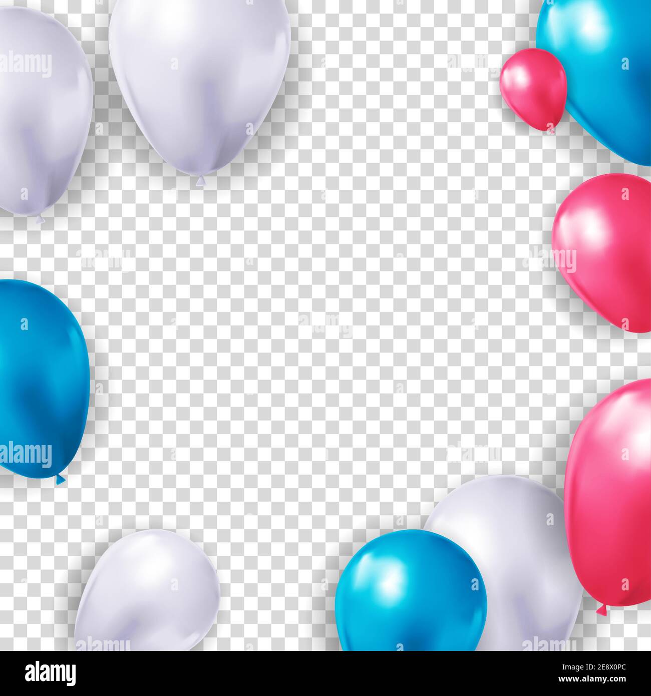 Realistic 3d balloon background for party, holiday, birthday, promotion ...