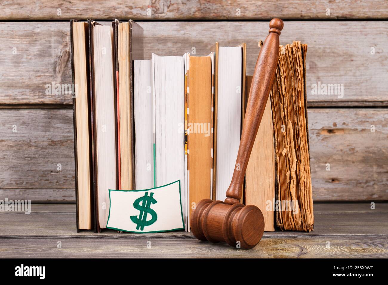 Money sign with court attributes Stock Photo - Alamy