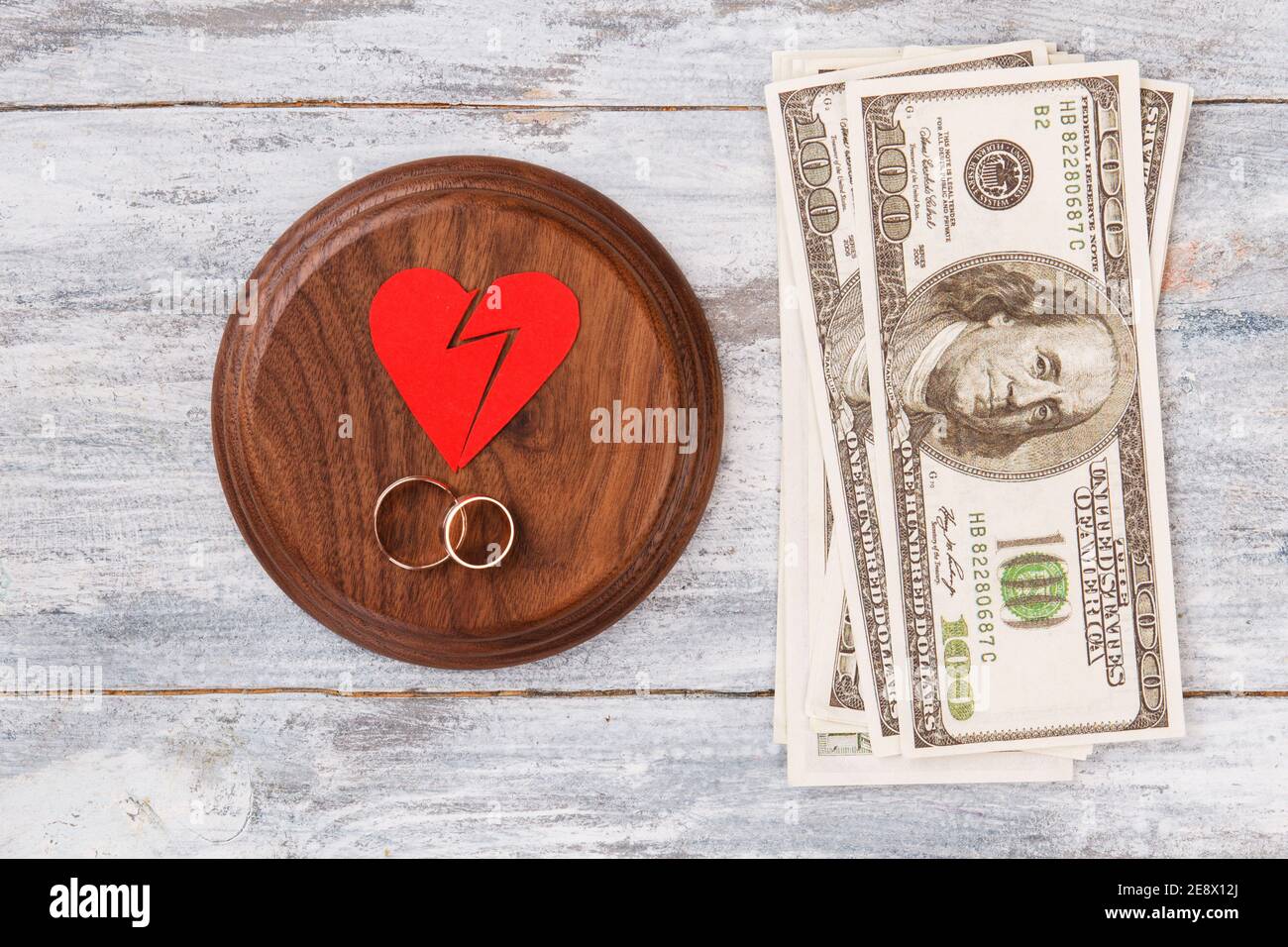 Divorce and money concept Stock Photo - Alamy