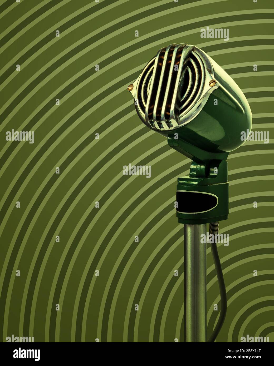 Vintage Microphone Poster High Resolution Stock Photography and Images ...
