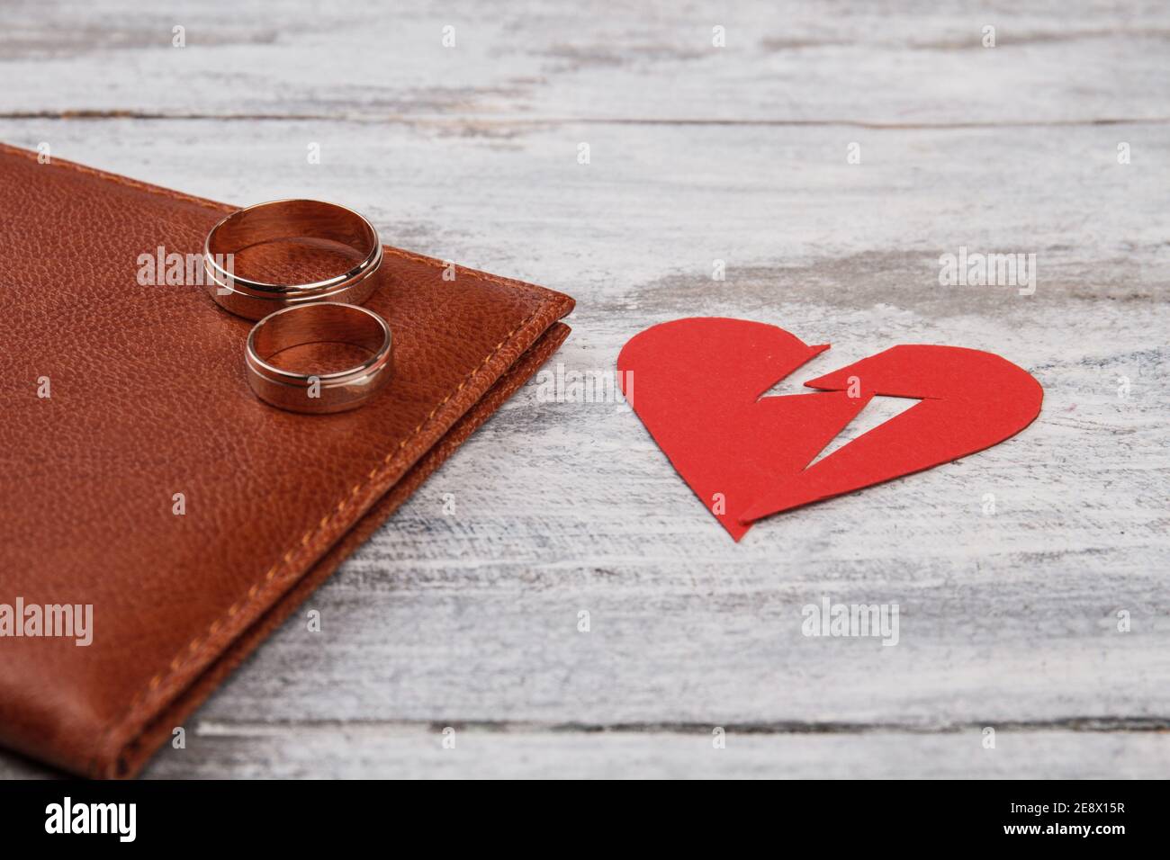 Broken golden heart hi-res stock photography and images - Alamy