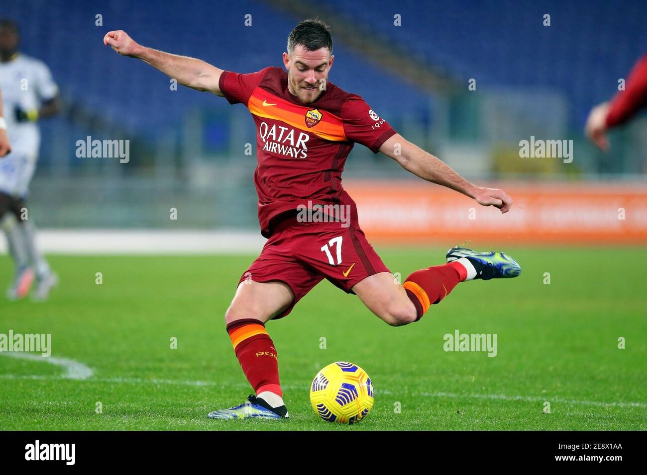 Jordan Veretout of Roma in action during the Italian championship Serie ...