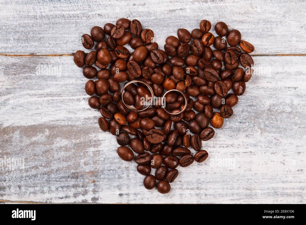 Heart made of coffee hi-res stock photography and images - Alamy