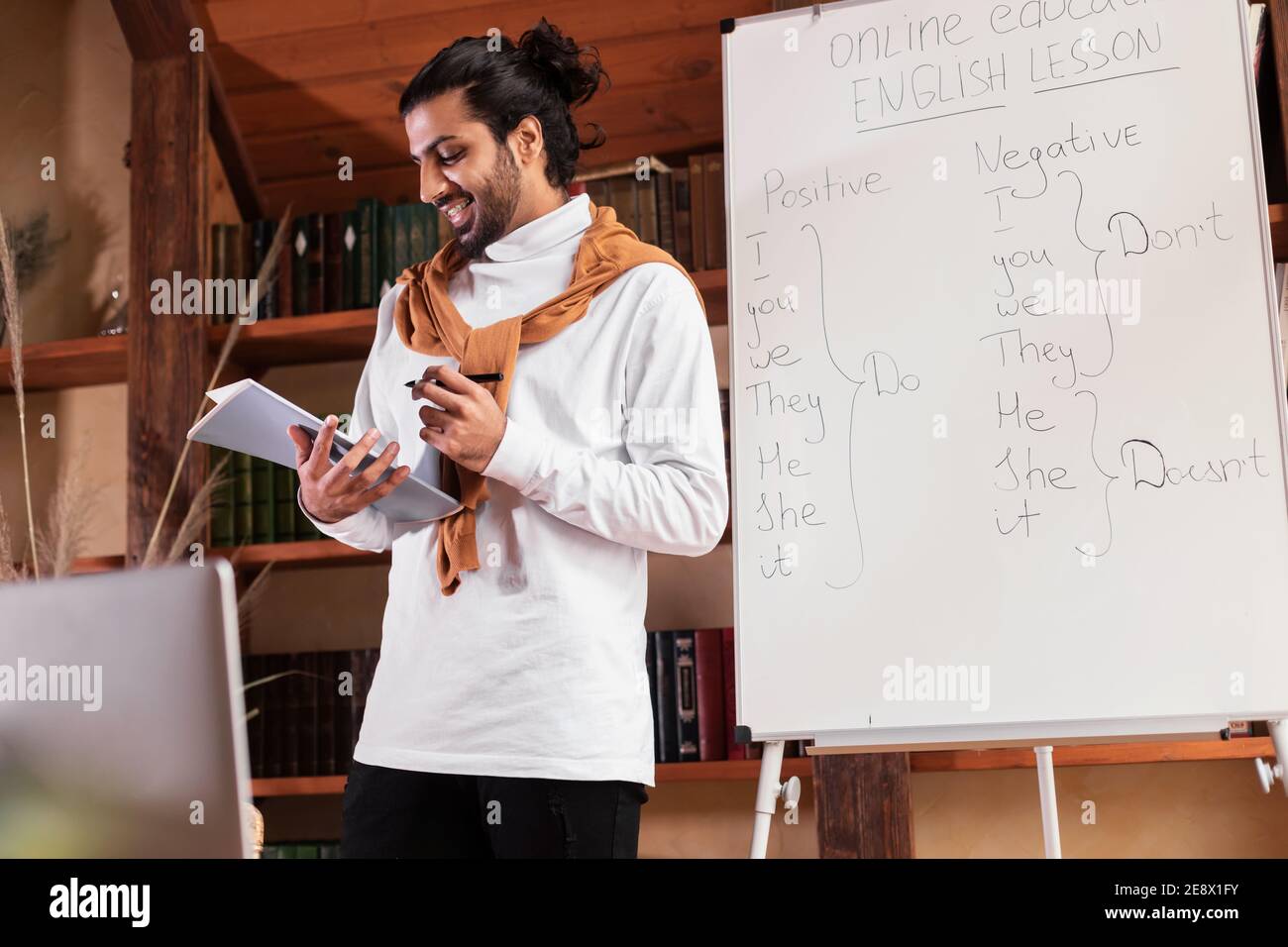 Indian class teacher hi-res stock photography and images - Alamy