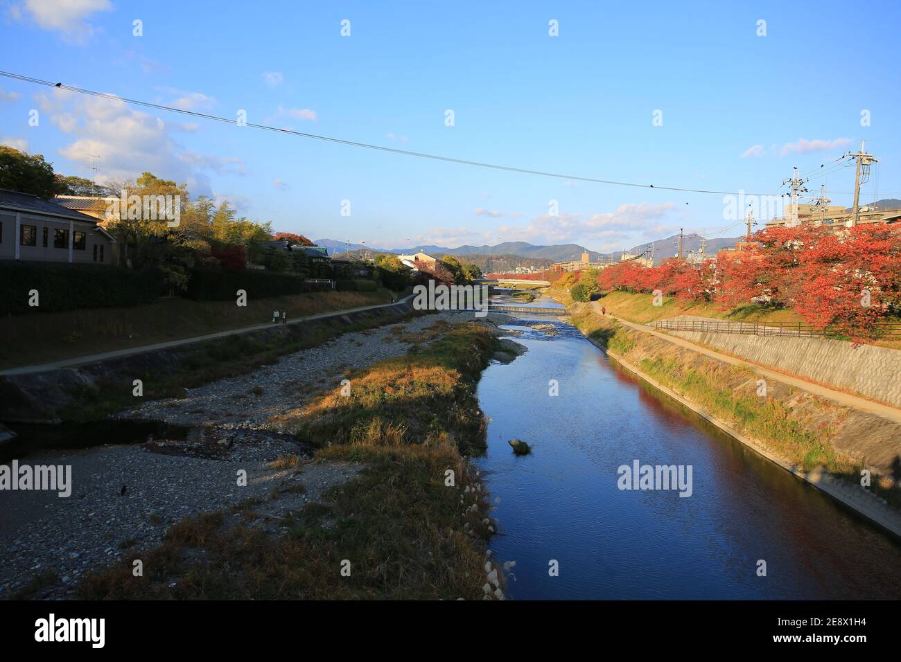 Kamo River, kyoto main river, one of famous river in japan Stock Photo ...