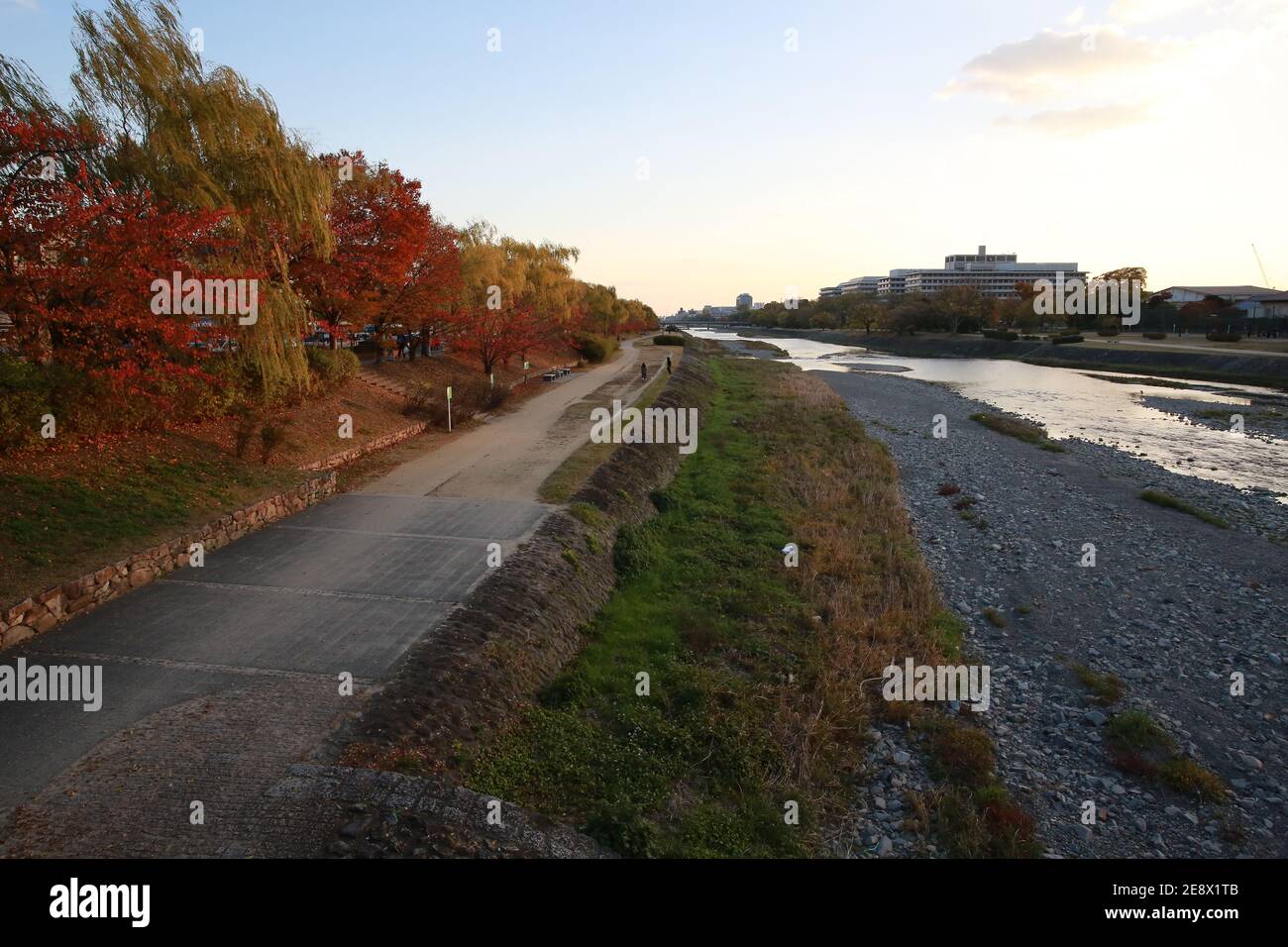 Kamo River, kyoto main river, one of famous river in japan Stock Photo ...