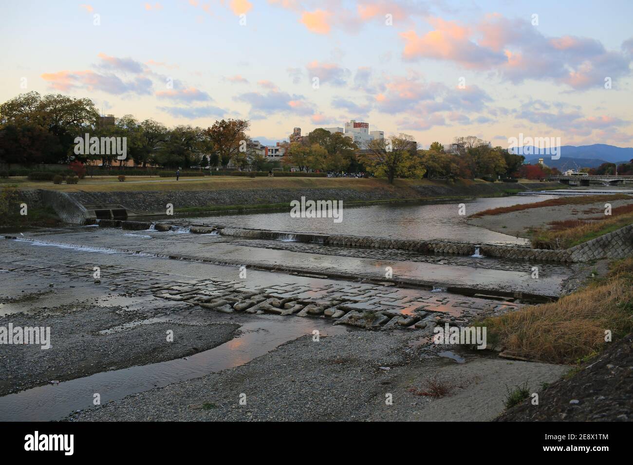 Kamo River, kyoto main river, one of famous river in japan Stock Photo ...