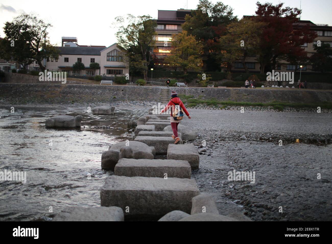Kamo River, kyoto main river, one of famous river in japan Stock Photo ...