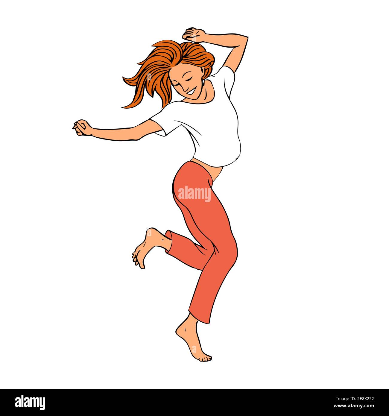 Expressive dancing movement Cut Out Stock Images & Pictures - Alamy