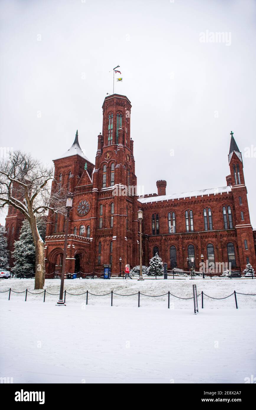 The Smithsonian Institution Building, also known as The Castle, during ...