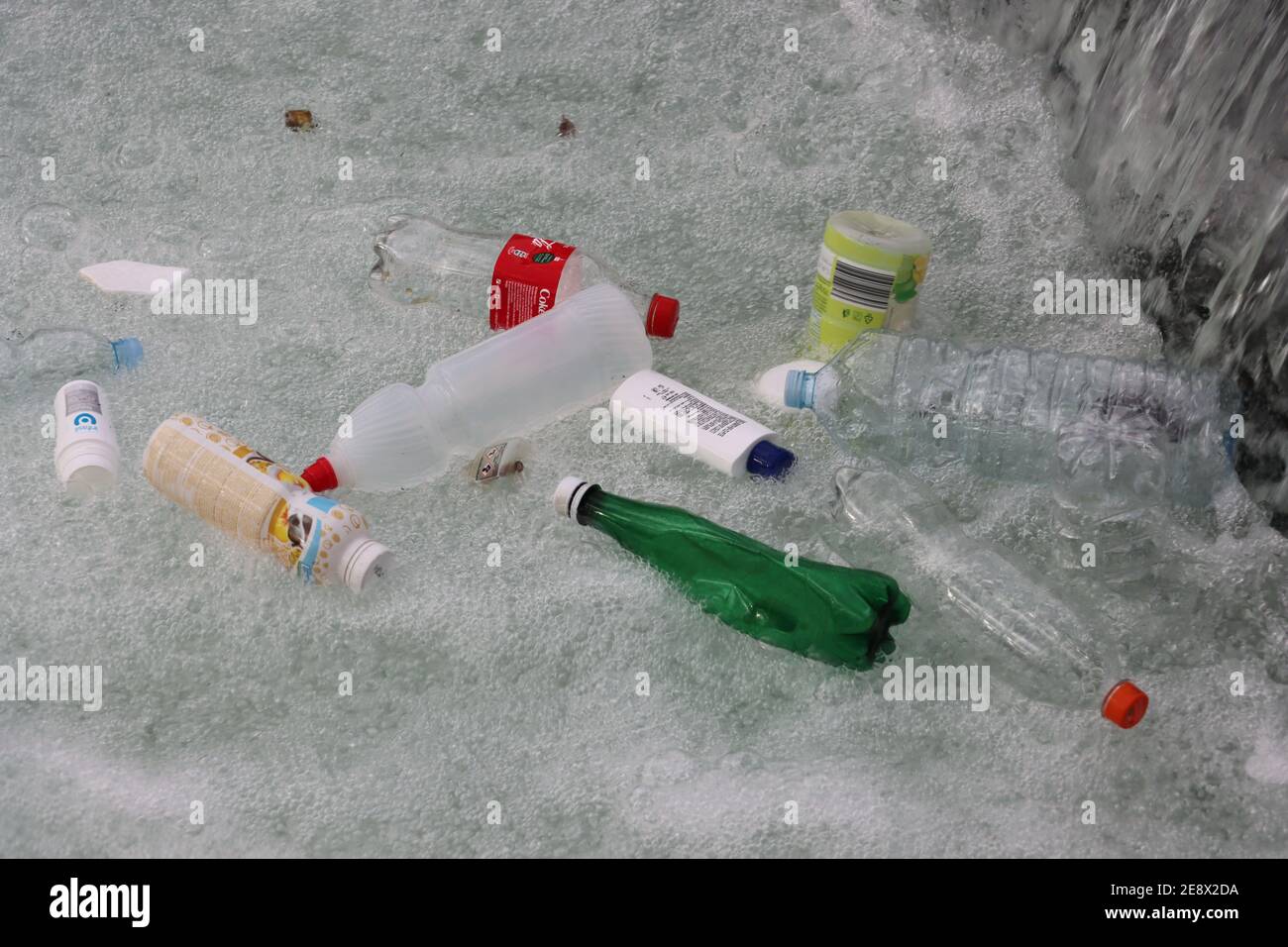 Plastic pollution, Milan, Italy Stock Photo - Alamy