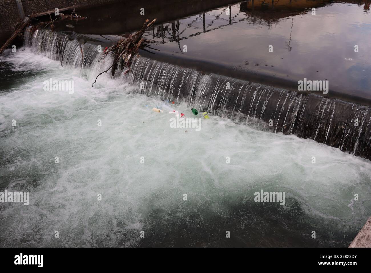Plastic pollution, Milan, Italy Stock Photo - Alamy
