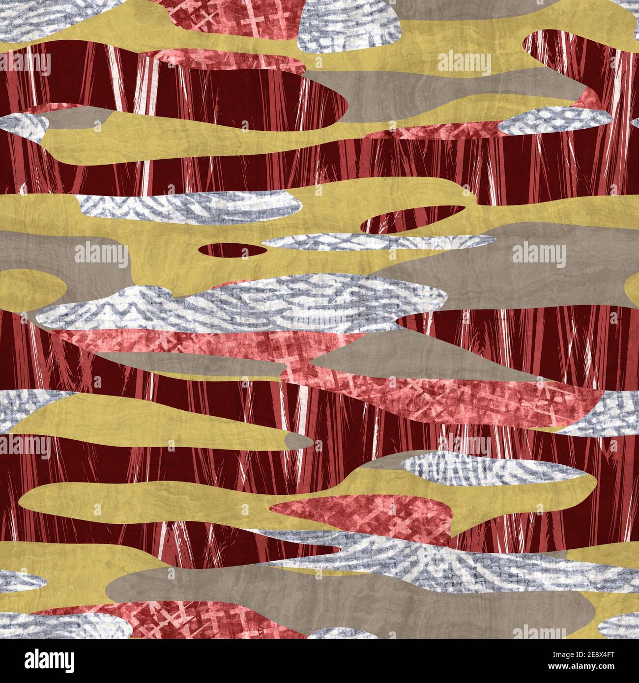 Seamless collage in camo shapes vivid montage Stock Photo - Alamy