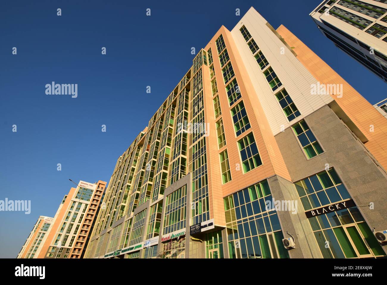 Astana (Nur-Sultan), Kazakhstan – Colorful residential towers of ...