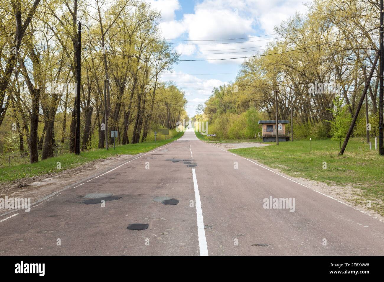 The road from Chernobyl city, Ukraine in a summer day Stock Photo - Alamy