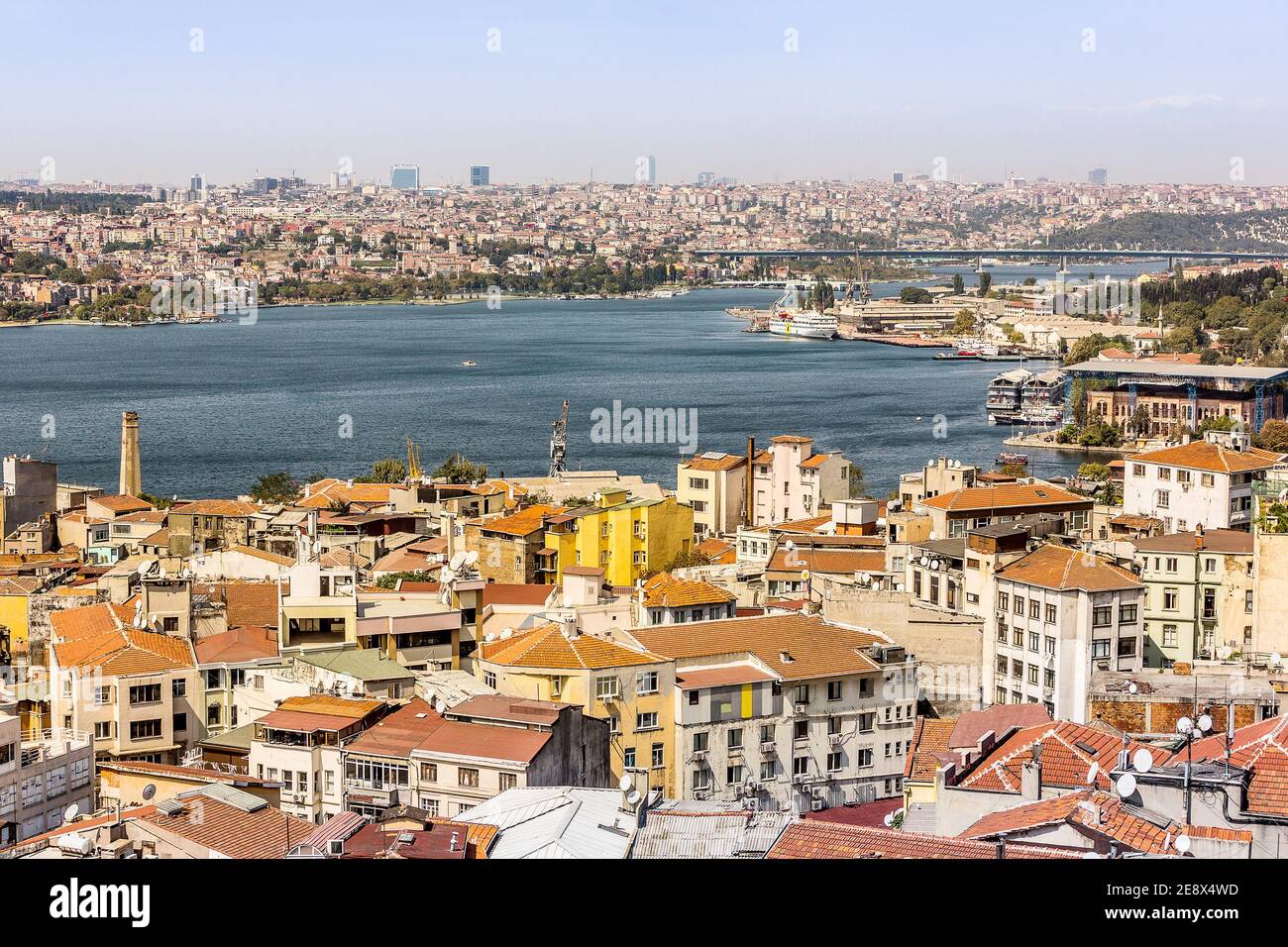 Istanbul panoramic view in a summer day, Turkey Stock Photo - Alamy