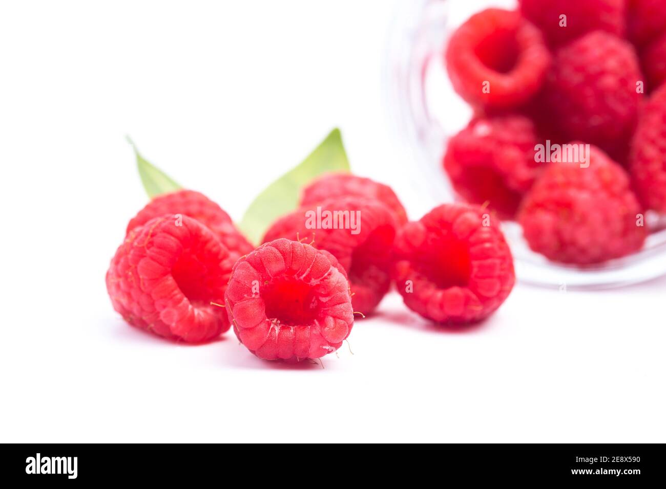 Raspberry isolated on white background Stock Photo - Alamy