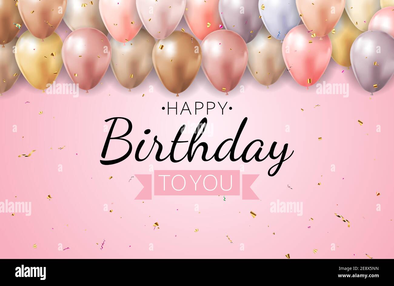 Realistic 3d balloon background for party, holiday, birthday, promotion ...