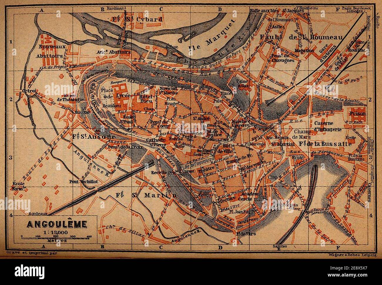 Map of angouleme hi-res stock photography and images - Alamy