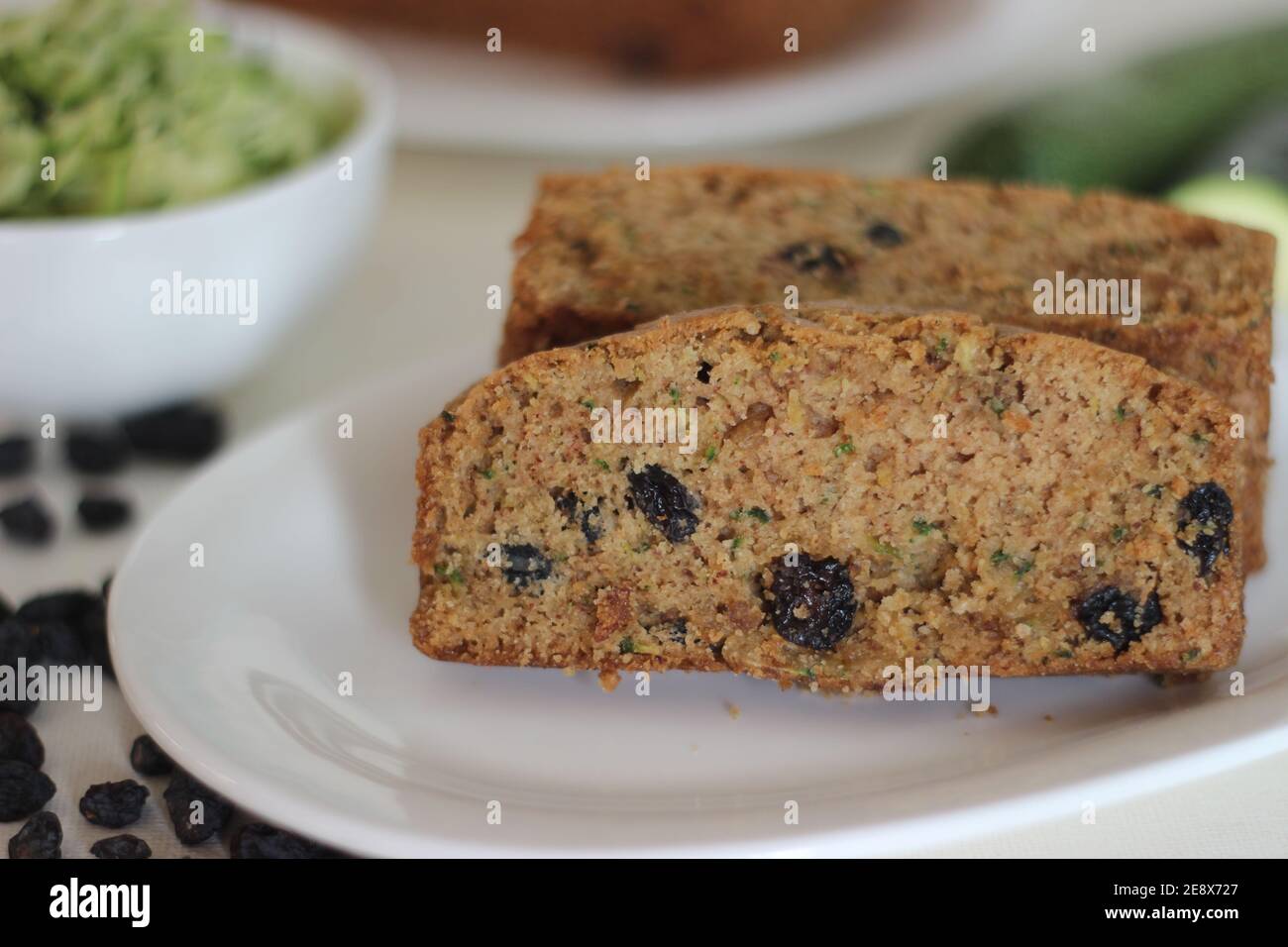 Zucchini raisin bread. Its a soft and moist quick bread made of ...