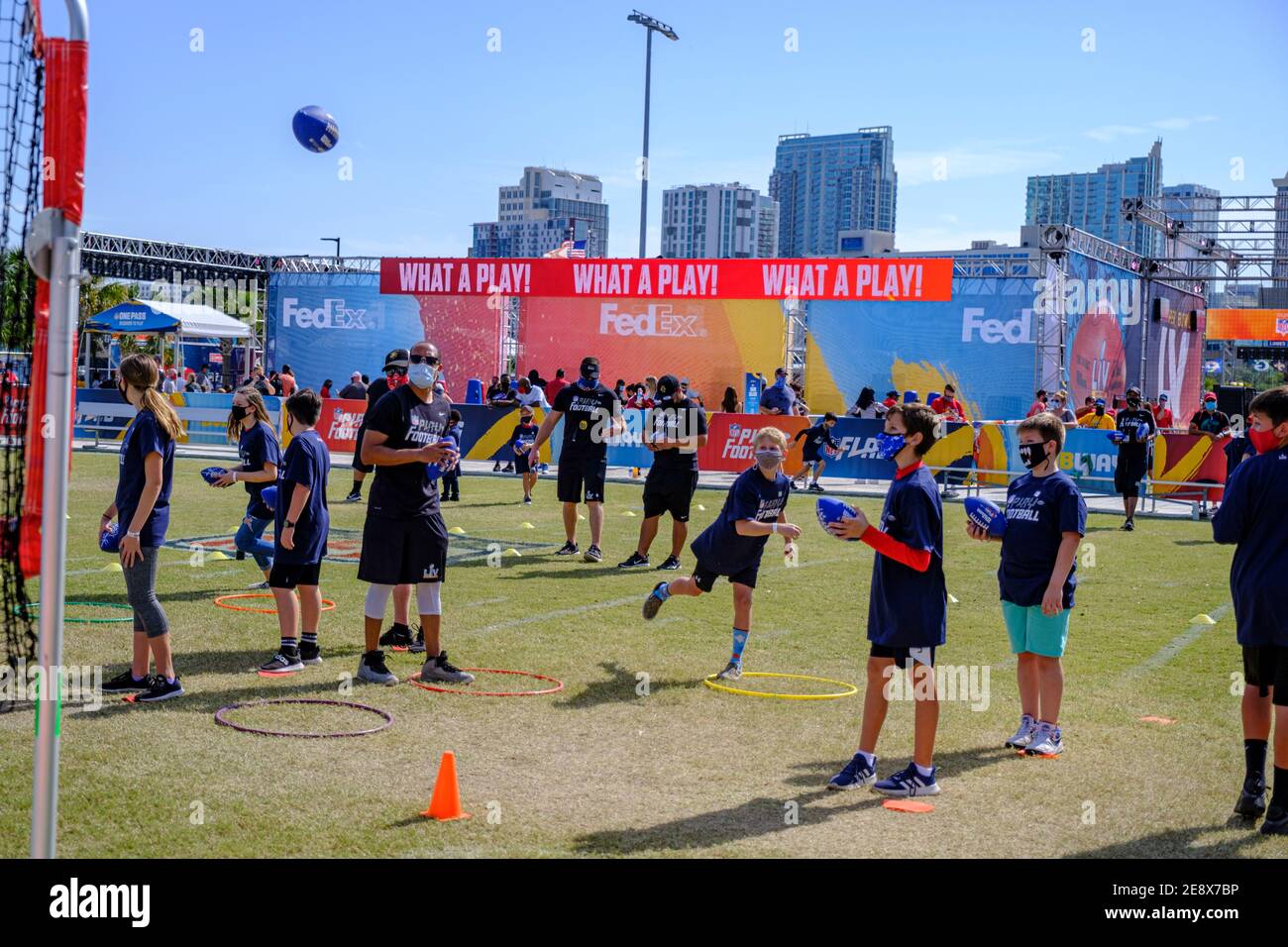 NFL drills for Children (kids) - Super Bowl LV (55) Tampa, Florida ...