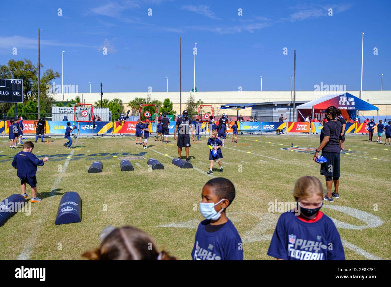 NFL drills for Children (kids) - Super Bowl LV (55) Tampa, Florida ...