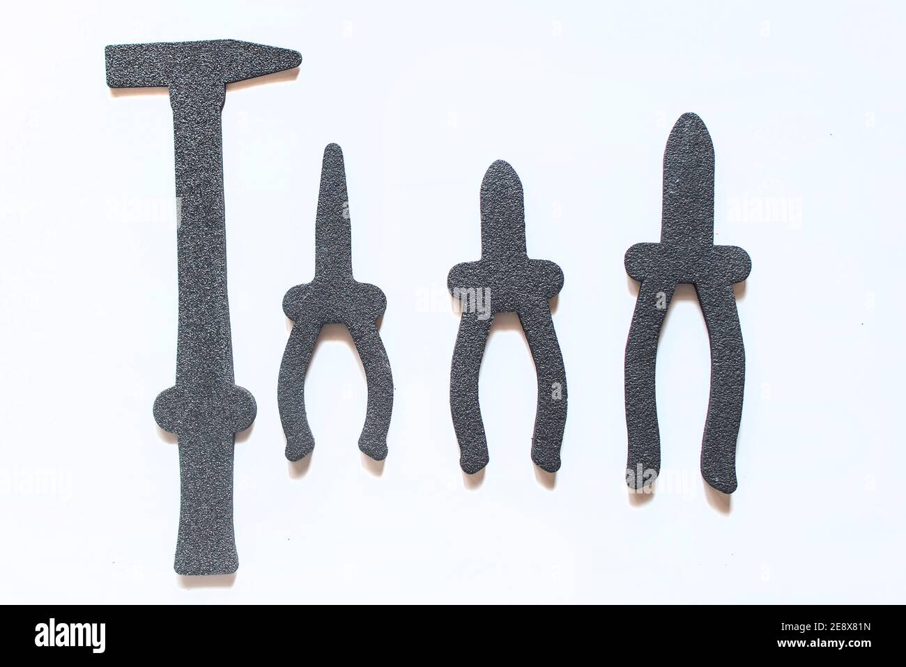 Set of wrench tool equipment with paper Stock Photo - Alamy
