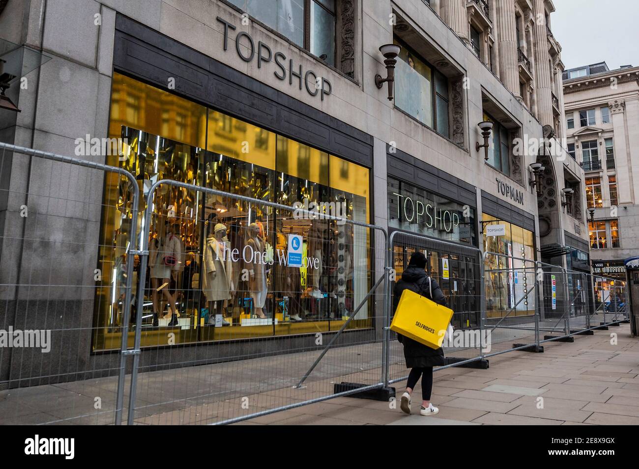 London, UK. 1st Feb, 2021. Selfridges appears to continue to be selling ...