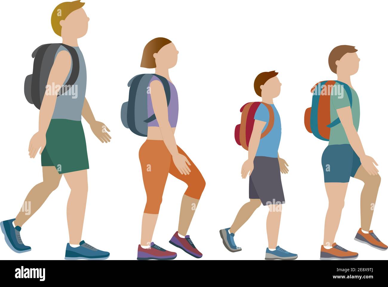 Trekking couple Cut Out Stock Images & Pictures - Alamy