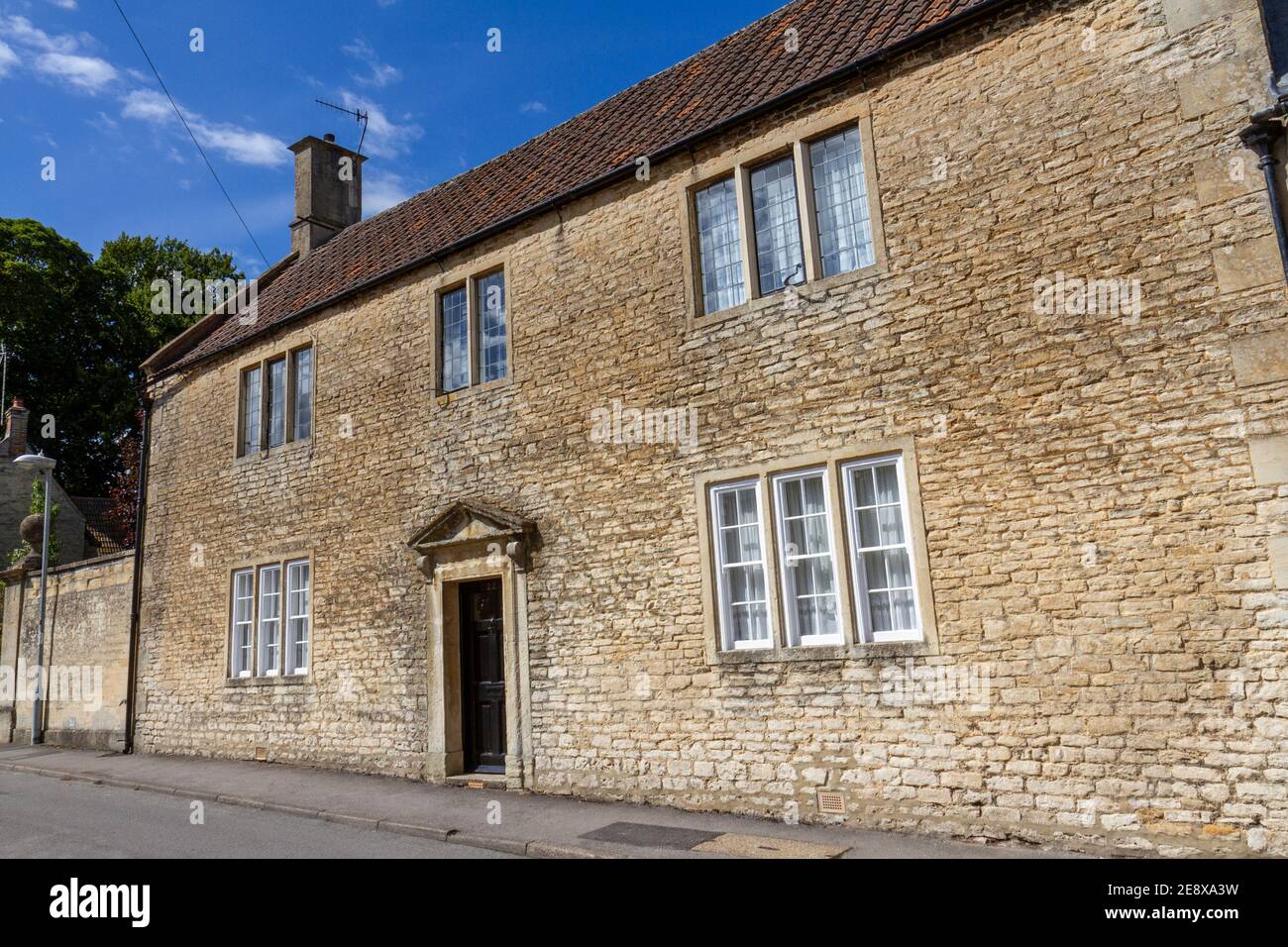 Beautiful stone house on Castle Street, Calne, Wiltshire, UK Stock ...