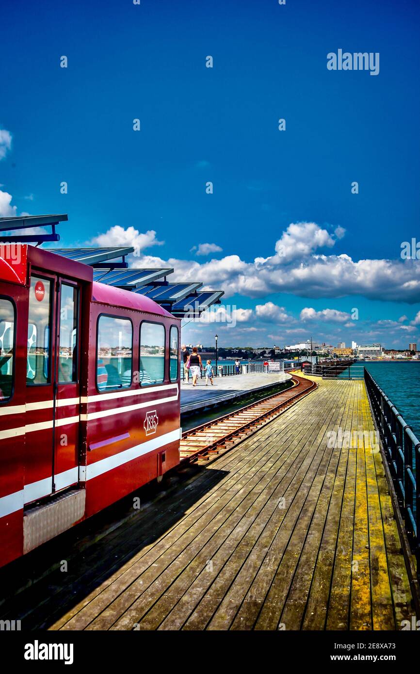 Pier train hi-res stock photography and images - Alamy