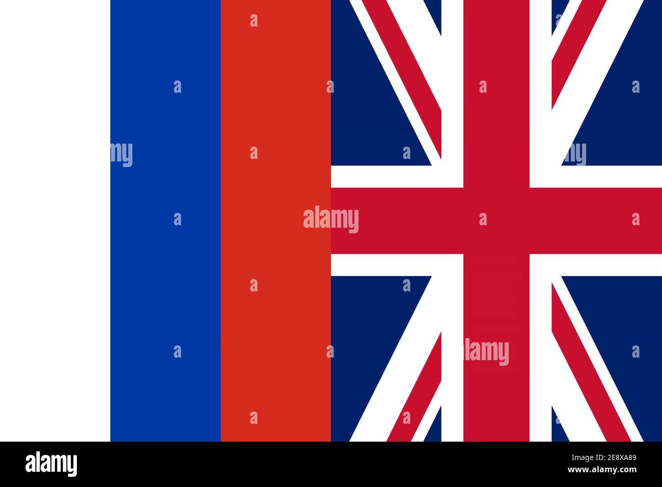 Illustration of Russia and UK vertical national flags next to each ... Illustration of Russia and UK vertical national flags next to each ...