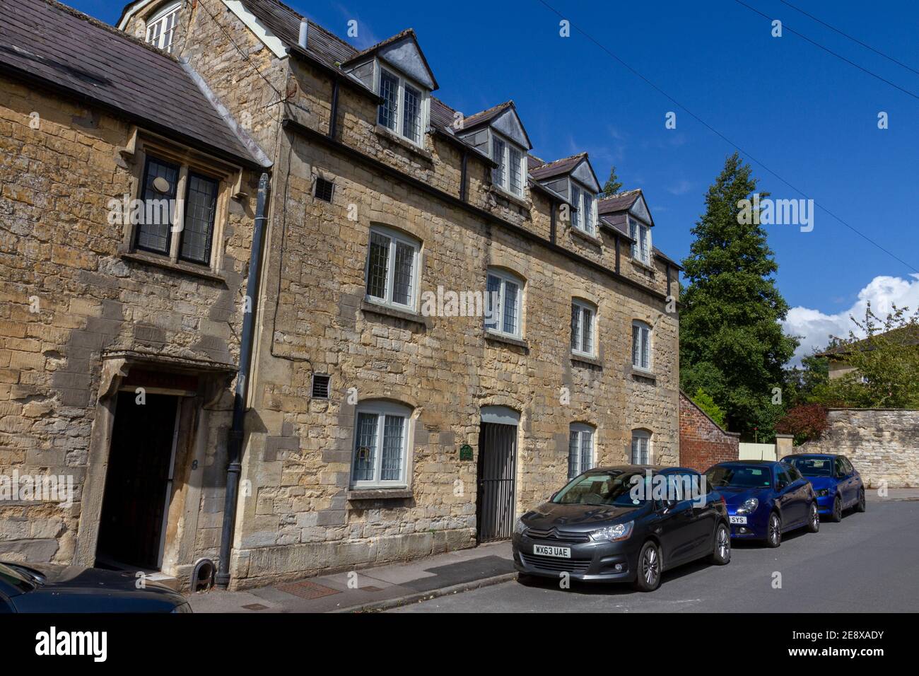 Beautiful natural stonehouse on Mill Street, Calne, Wiltshire, UK Stock ...