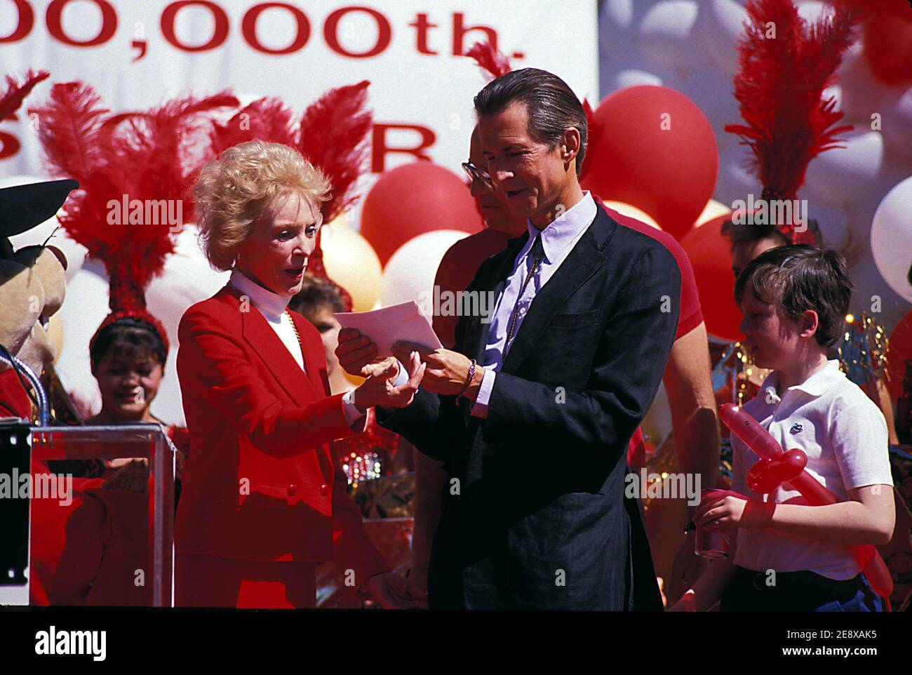 Anthony Perkins and Janet Leigh at the "Millibration" Universal Studios ...