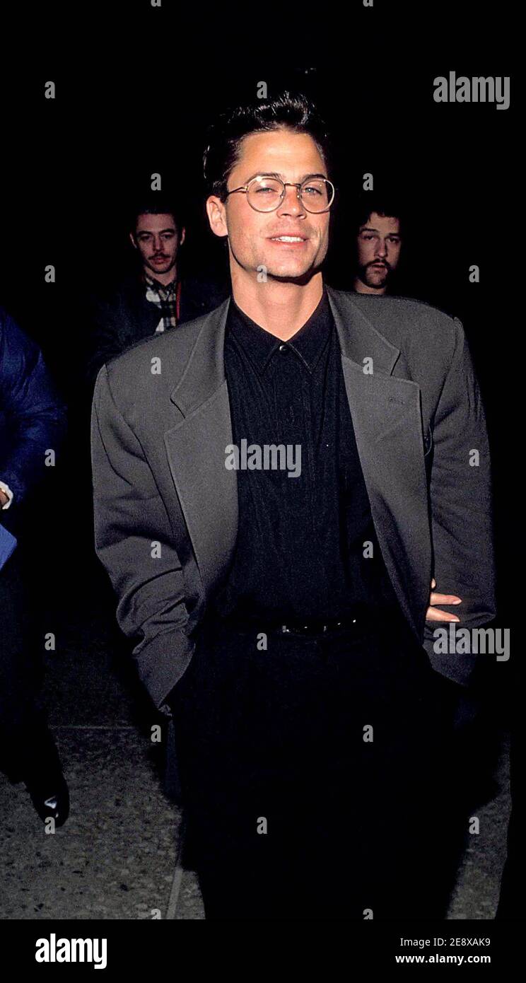 Rob Lowe 1990 Credit: Ralph Dominguez/MediaPunch Stock Photo - Alamy