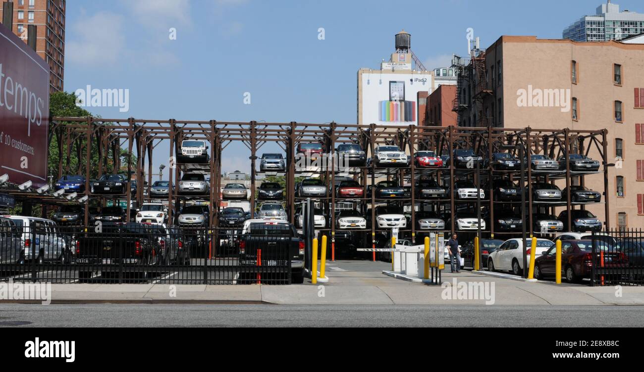 Multistore car parking garage with many cars in new York city usa Stock ...