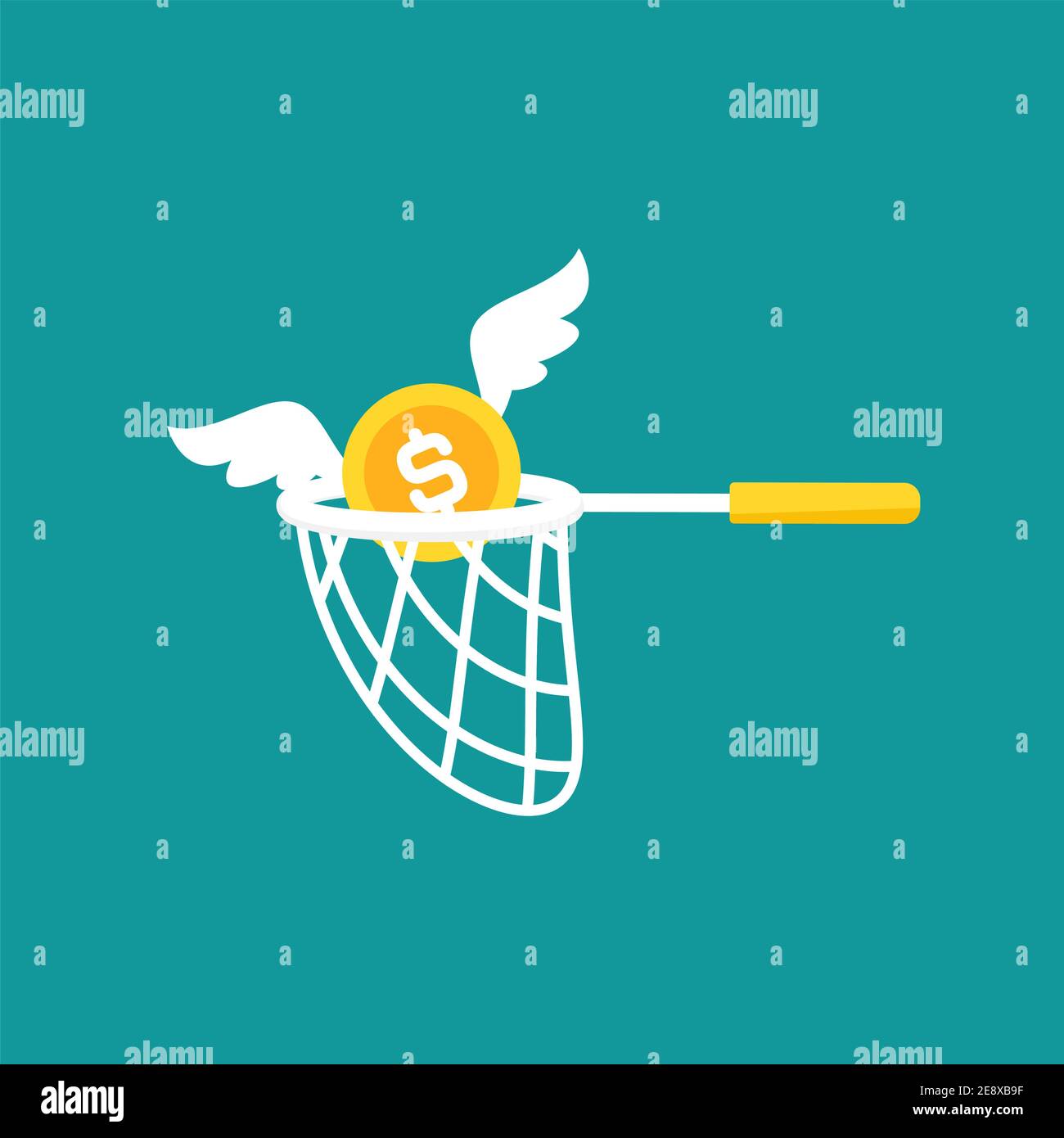 Money chase Stock Vector Images - Alamy