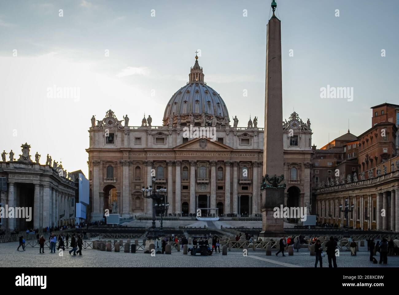 Outside St Peter's Basilica, Vatican City Stock Photo - Alamy