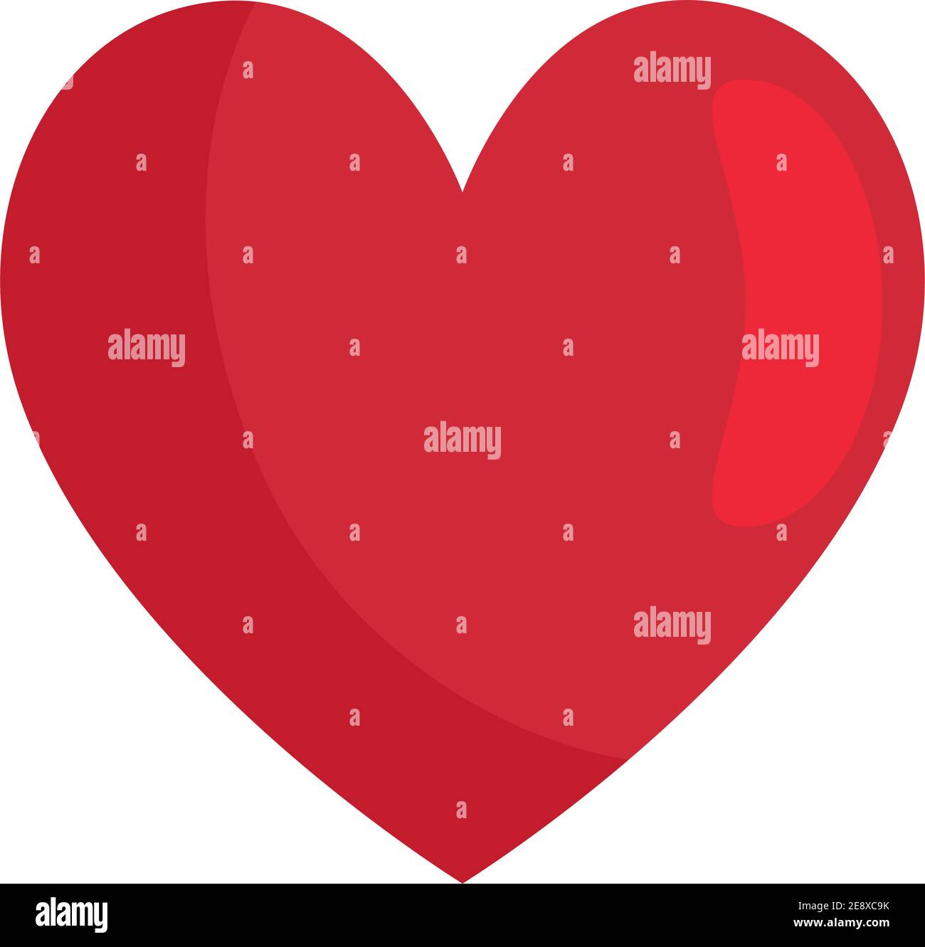 red heart love romantic icon Stock Vector Image & Art - Alamy
