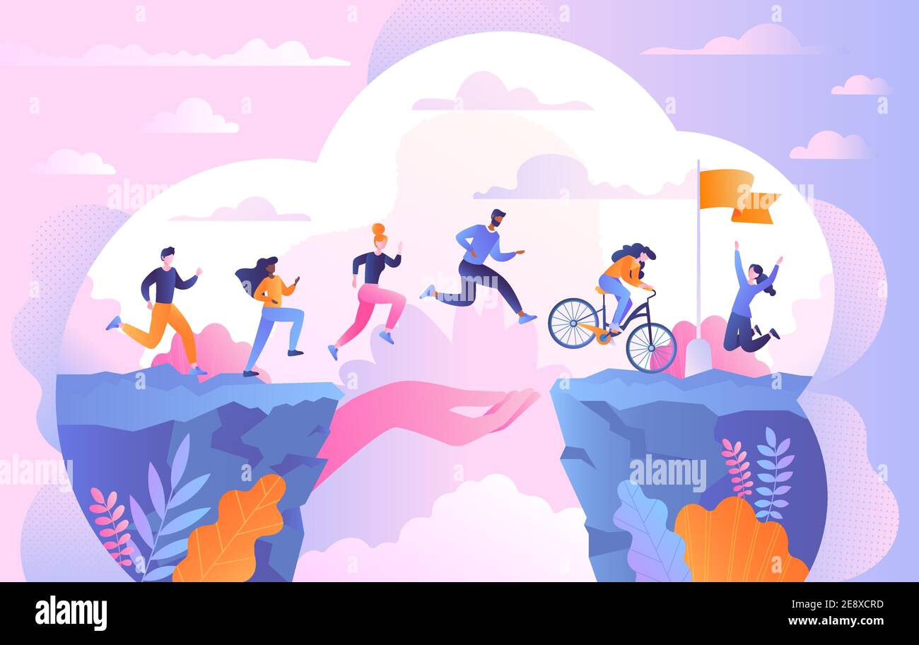 Abstract concept of help and support Stock Vector Image & Art - Alamy