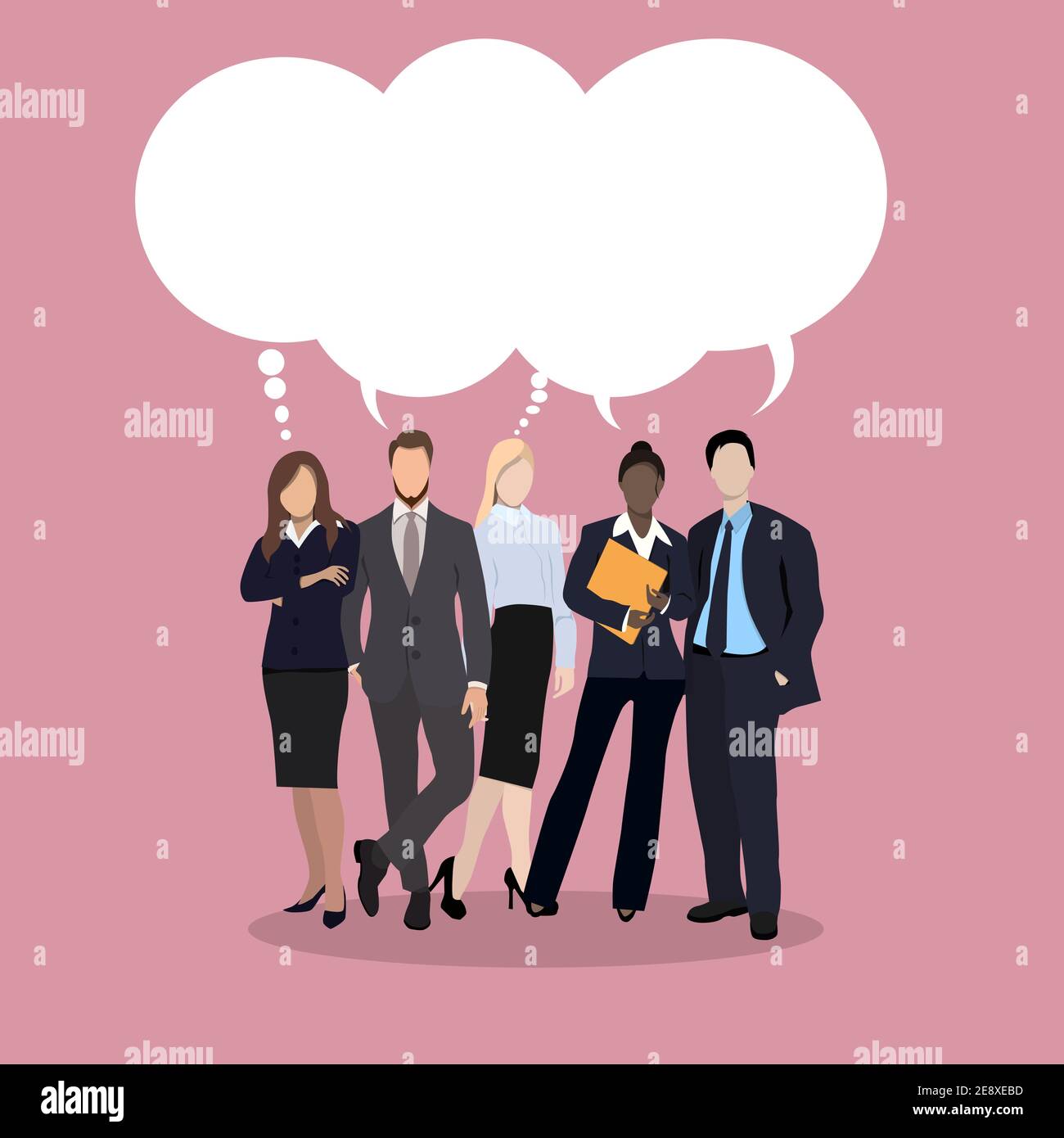 Vector illustration of teamwork. Board of Directors Meeting Business ...