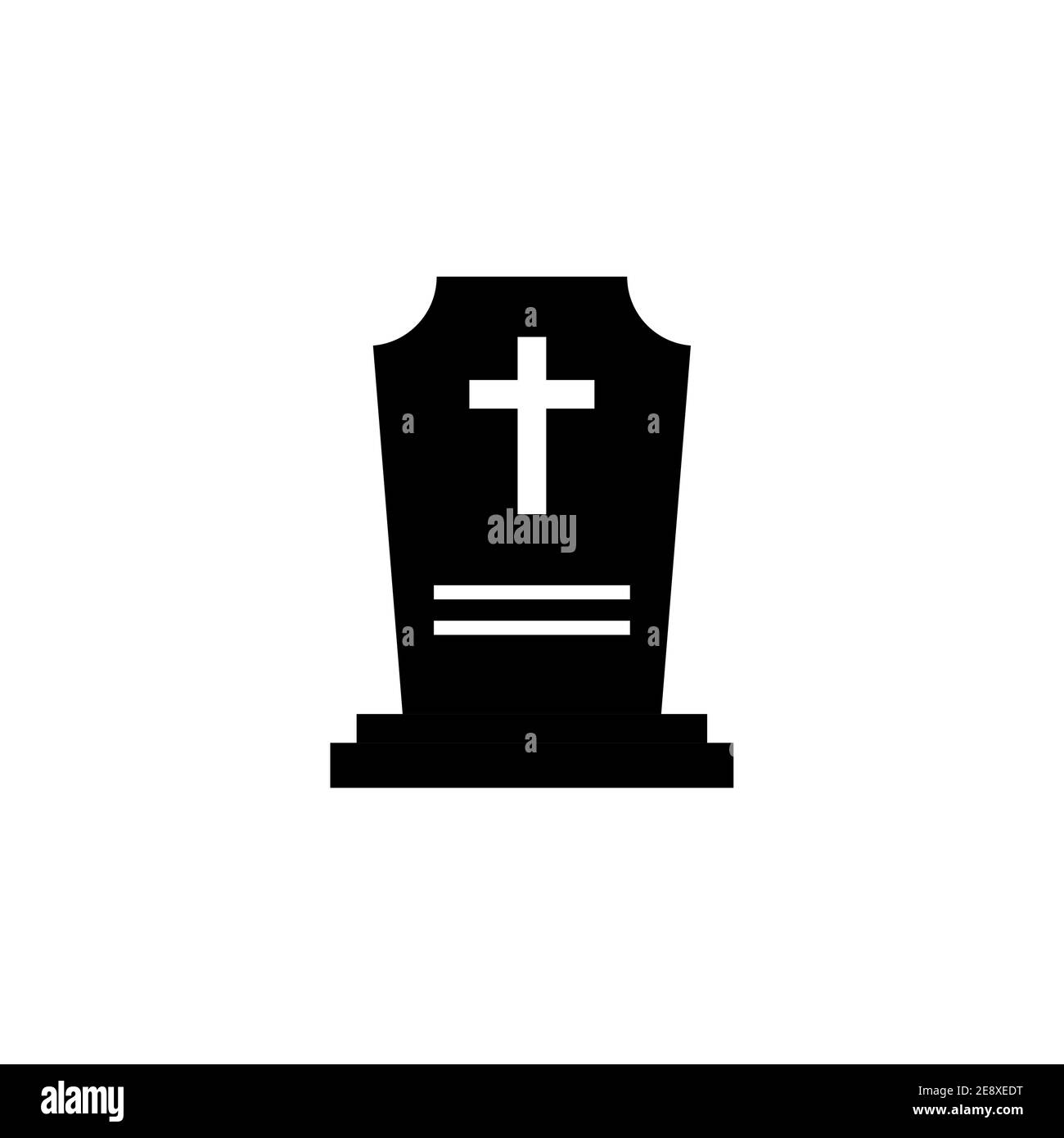 Rip grave vector icon. Tombstone Gravestone death rest in peace flat funeral symbol Stock Vector ...