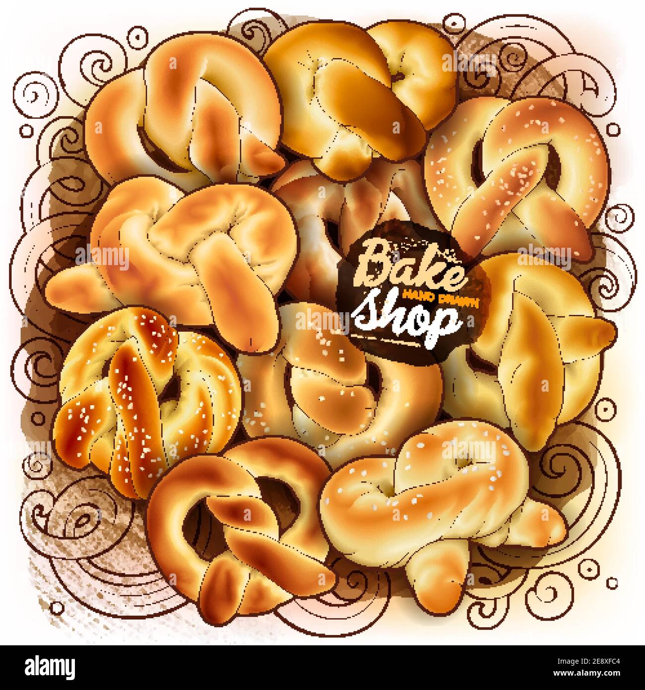 Homemade fresh pastries buns Cut Out Stock Images & Pictures - Alamy