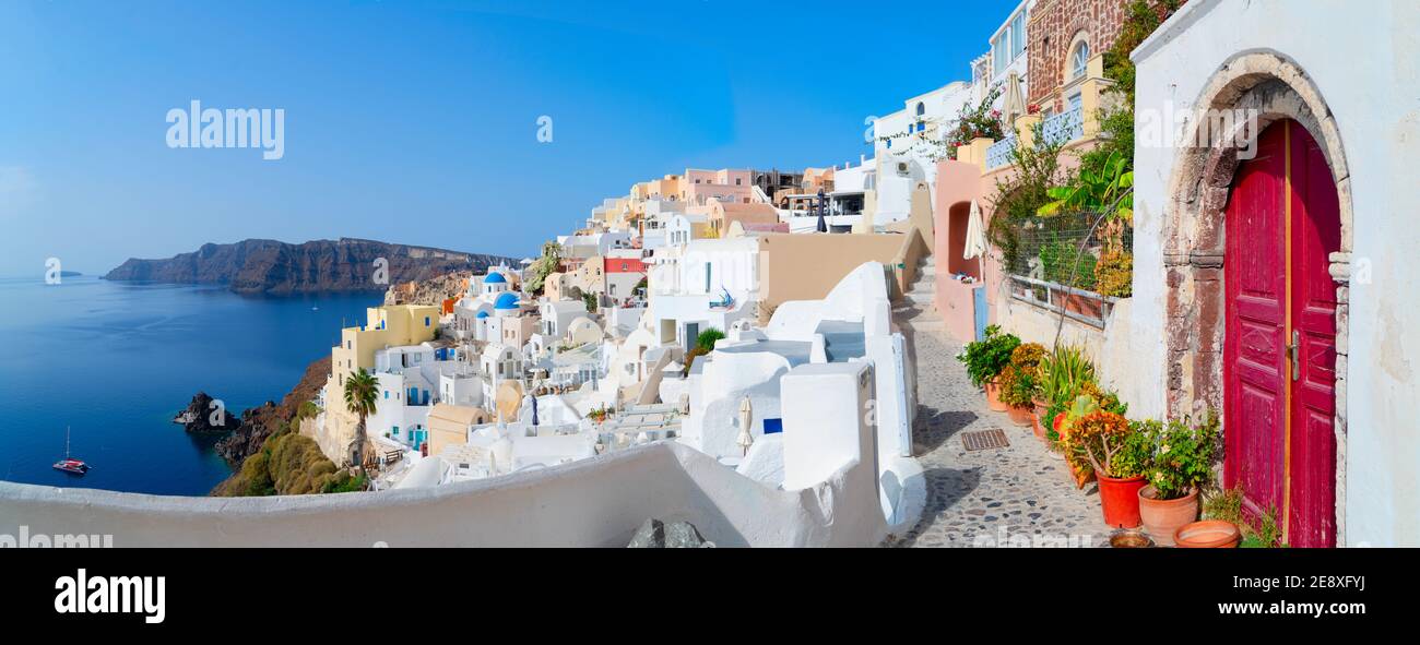 Oia, traditional greek village Stock Photo - Alamy