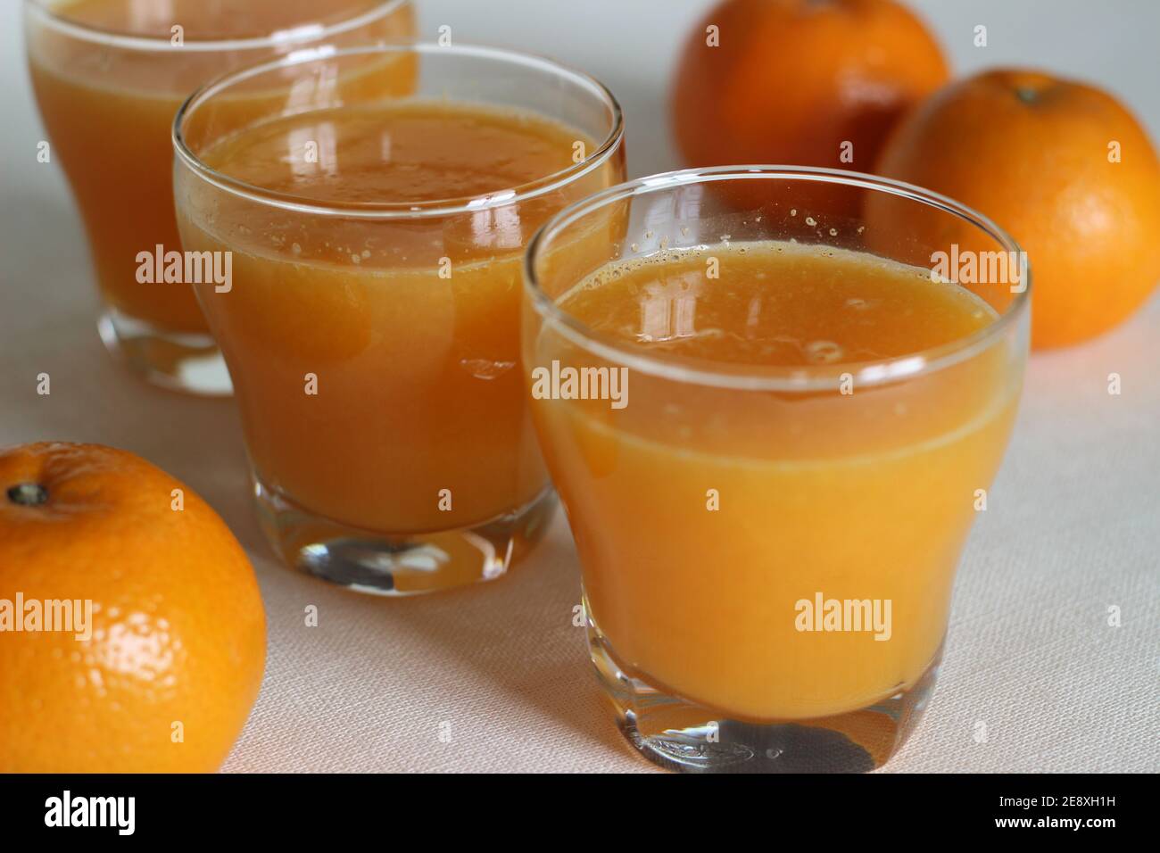 Homemade pure Malta orange juice. Malta is citrus fruit grown in India ...
