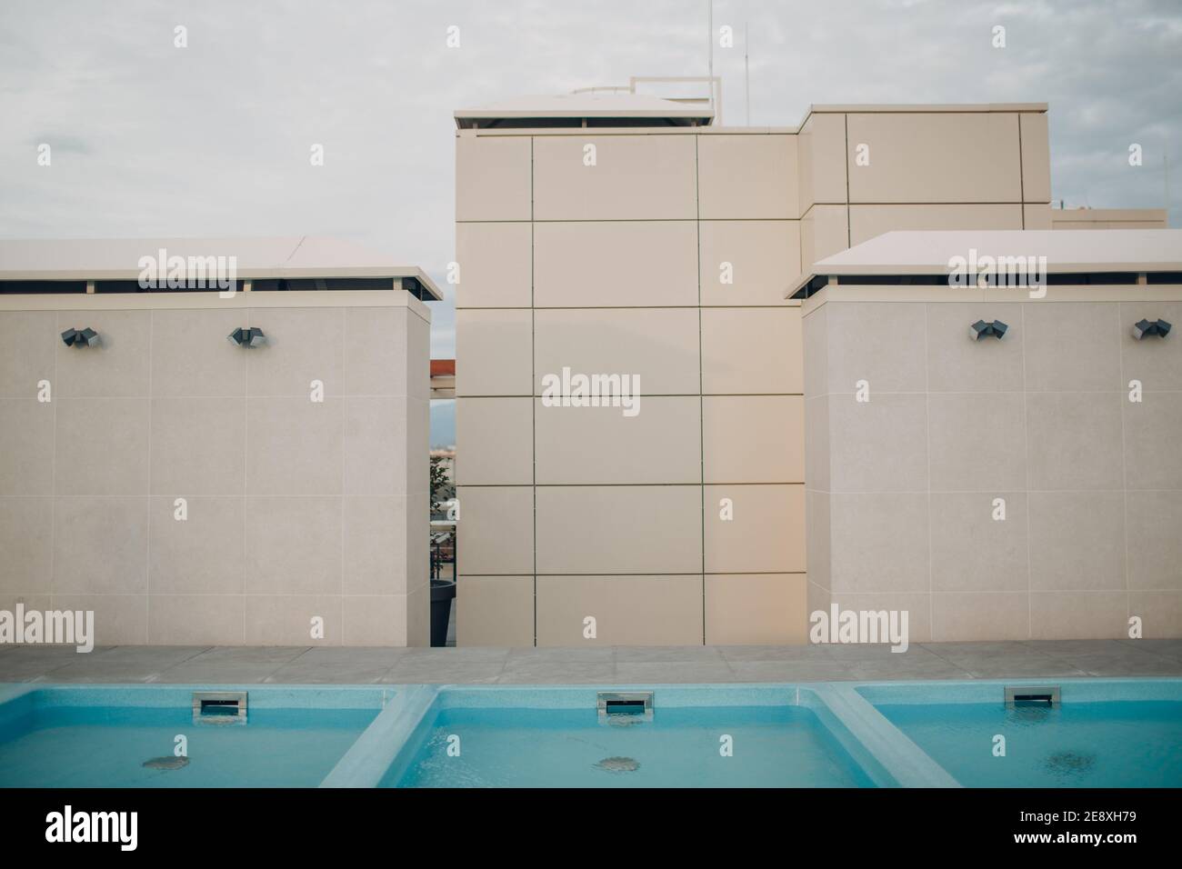 Wall of swimming pool building hi-res stock photography and images - Alamy