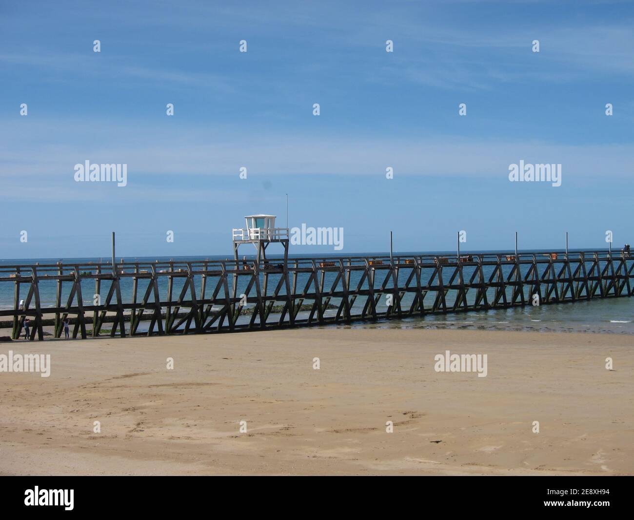 Luc sur Mer pier in Normandy Stock Photo - Alamy