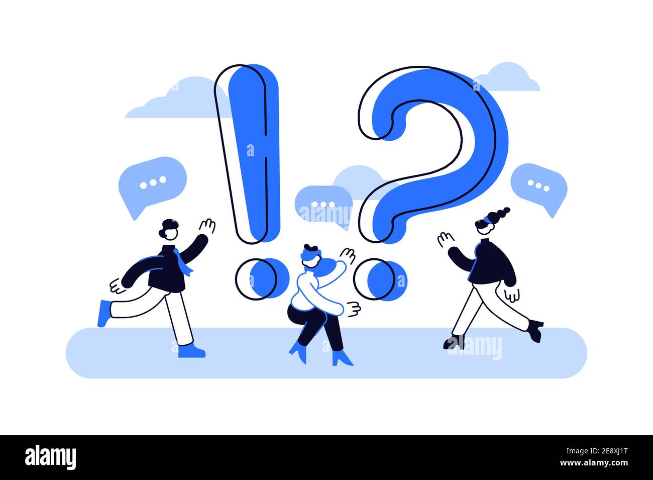 Man woman solving problem Stock Vector Images - Alamy